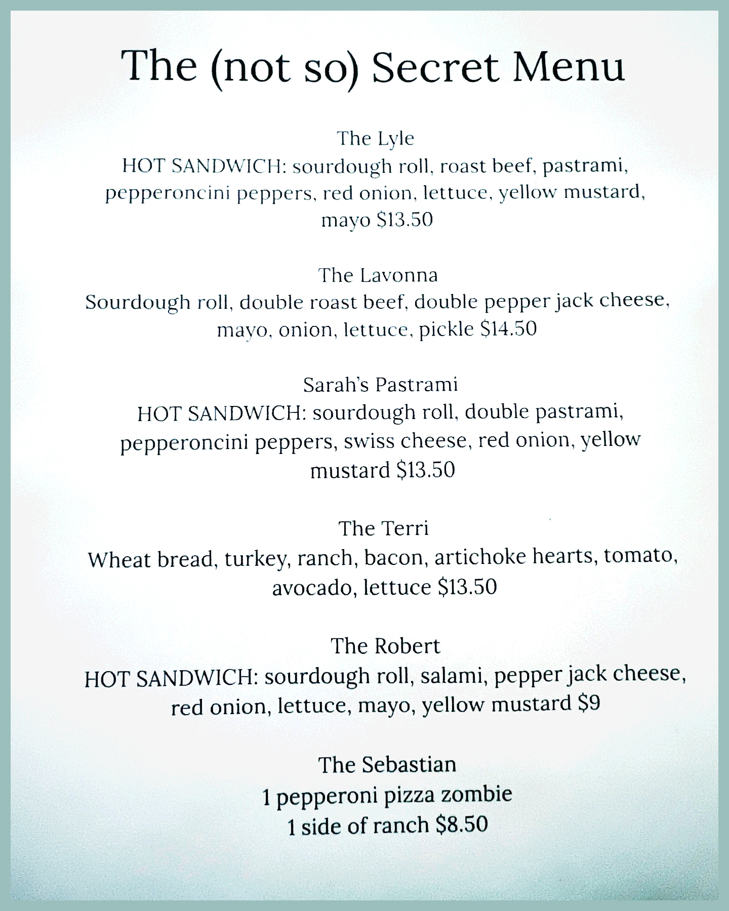 Daily Specials – The McBoodery